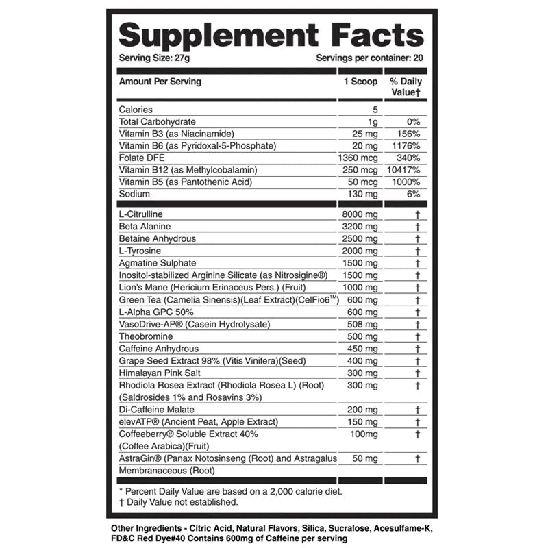 Bloody Hooligan Pre Workout – Supps Central