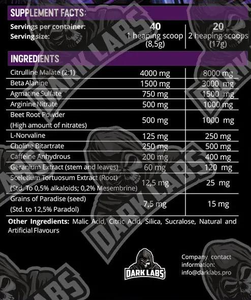 Dark labs Crack Pre Workout | Suppscentral – Supps Central